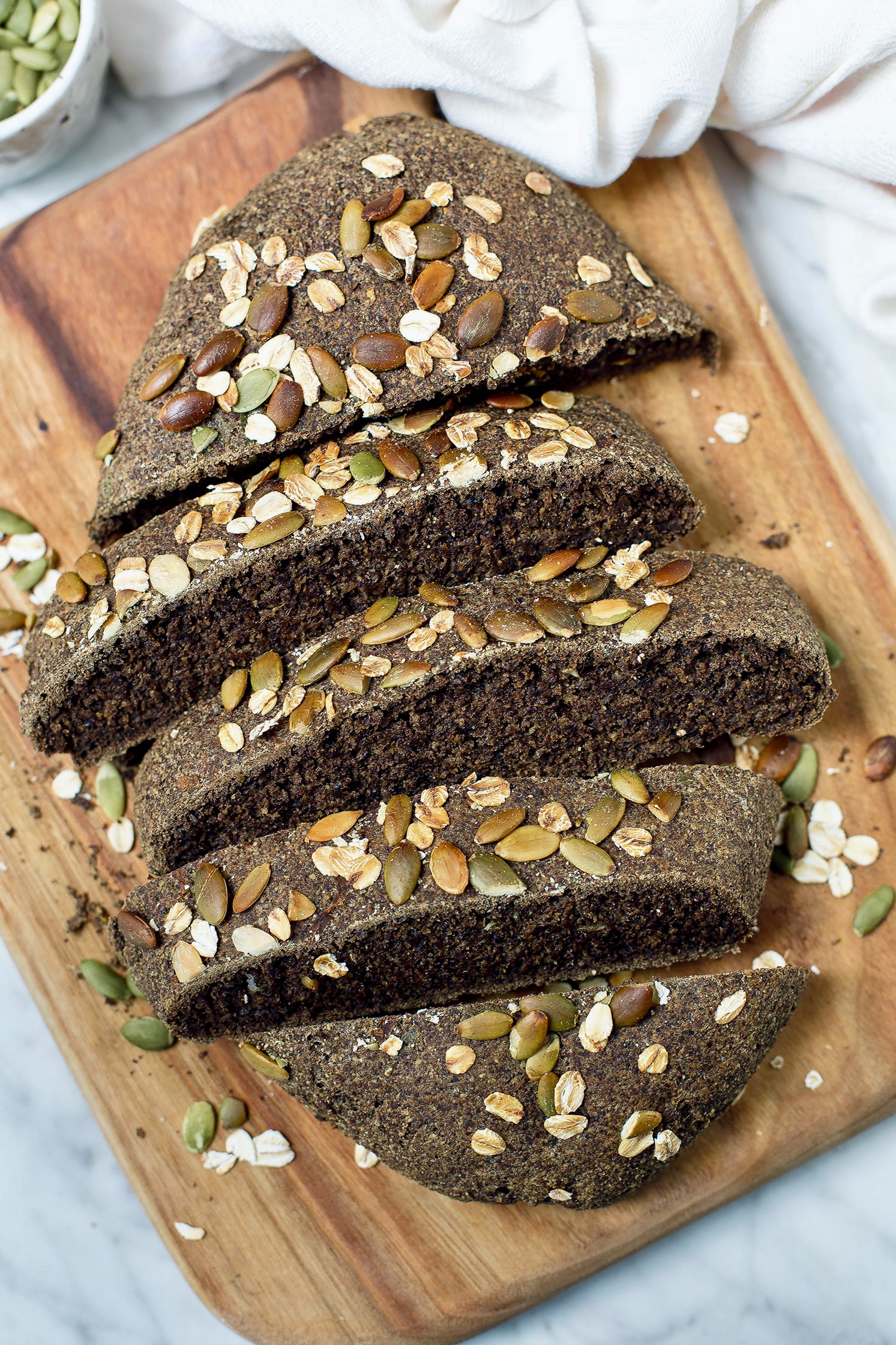 NO YEAST FLAX MEAL BEETROOT BREAD - CookVegetarian